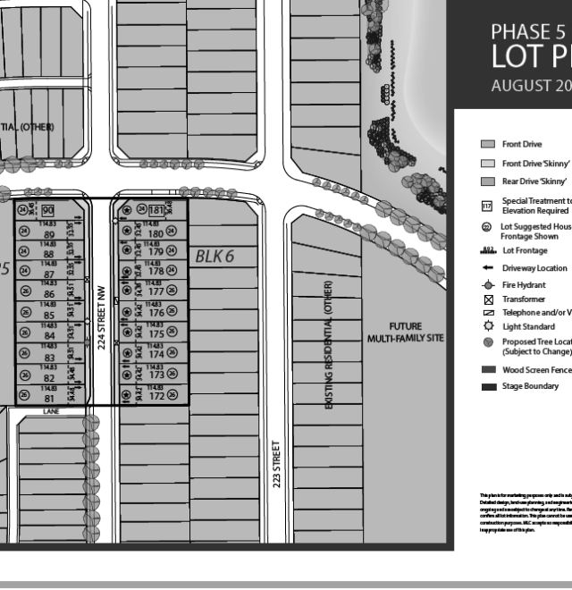 Secord Phase 5 Cover Map | City Homes