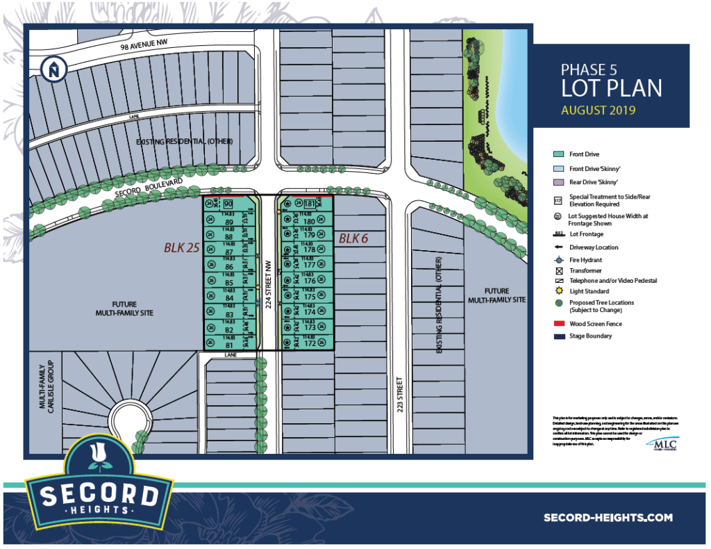 Secord Phase 5 Map | City Homes